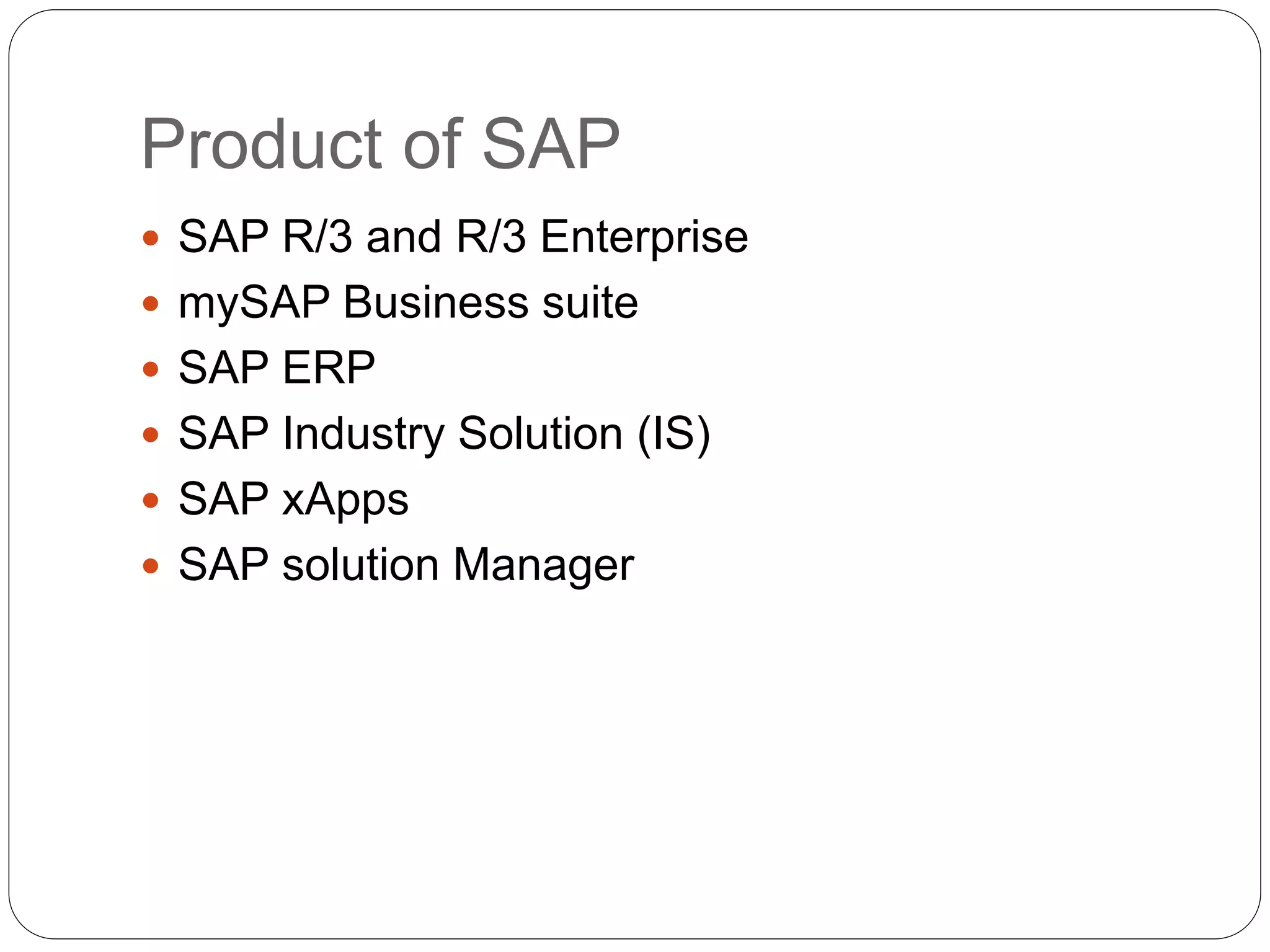 SAP Introduction | PPTX