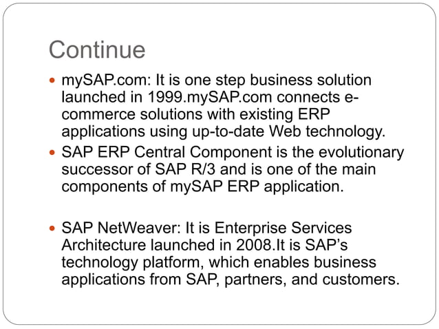 SAP Introduction | PPTX