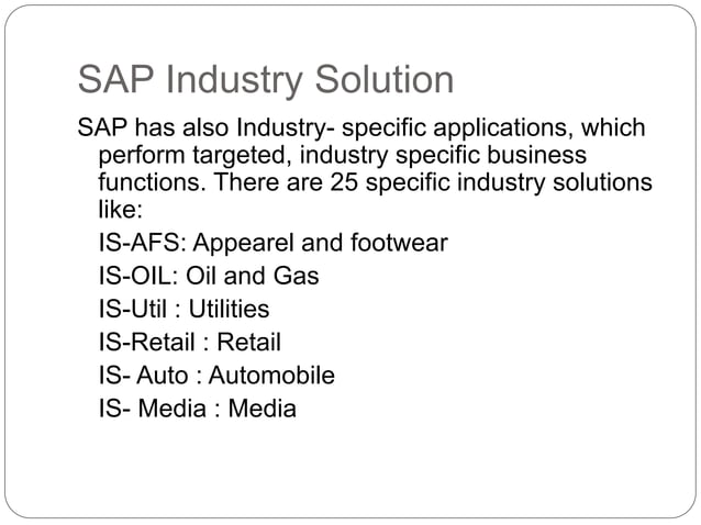 SAP Introduction | PPTX