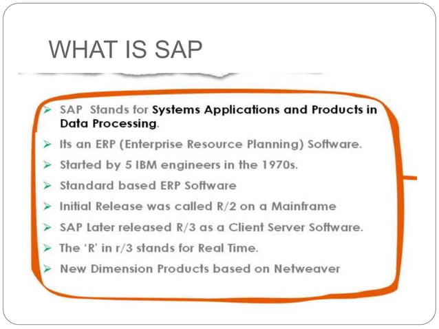 SAP Introduction | PPTX