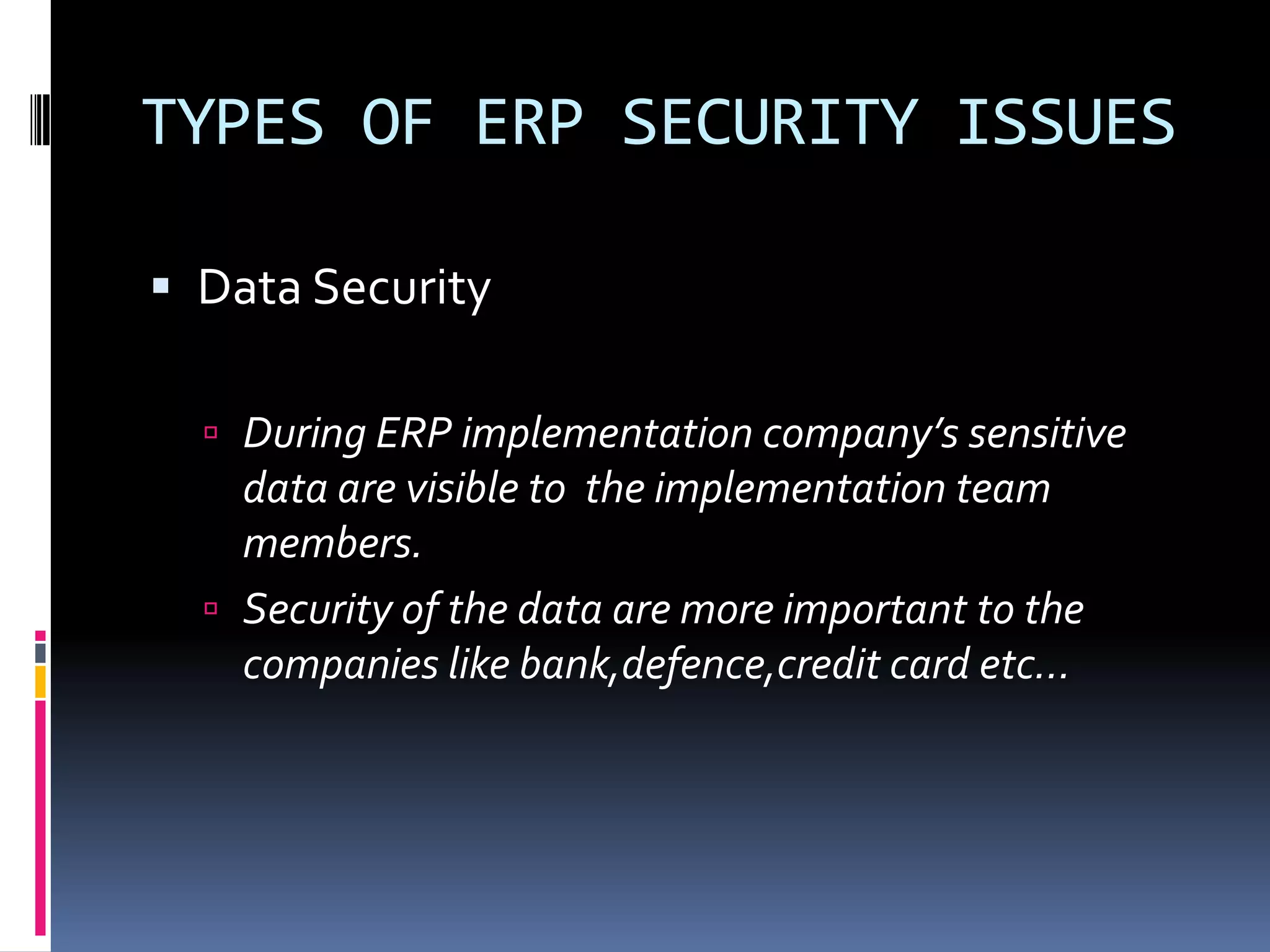 Erp security1 | PPTX