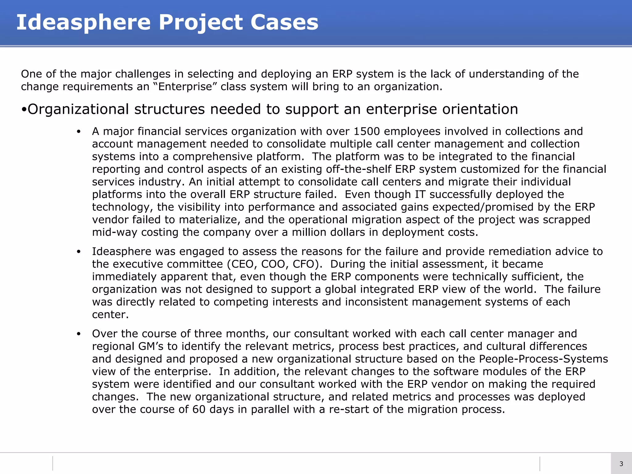 Erp Selection, Design, And Implementation Support | PPT