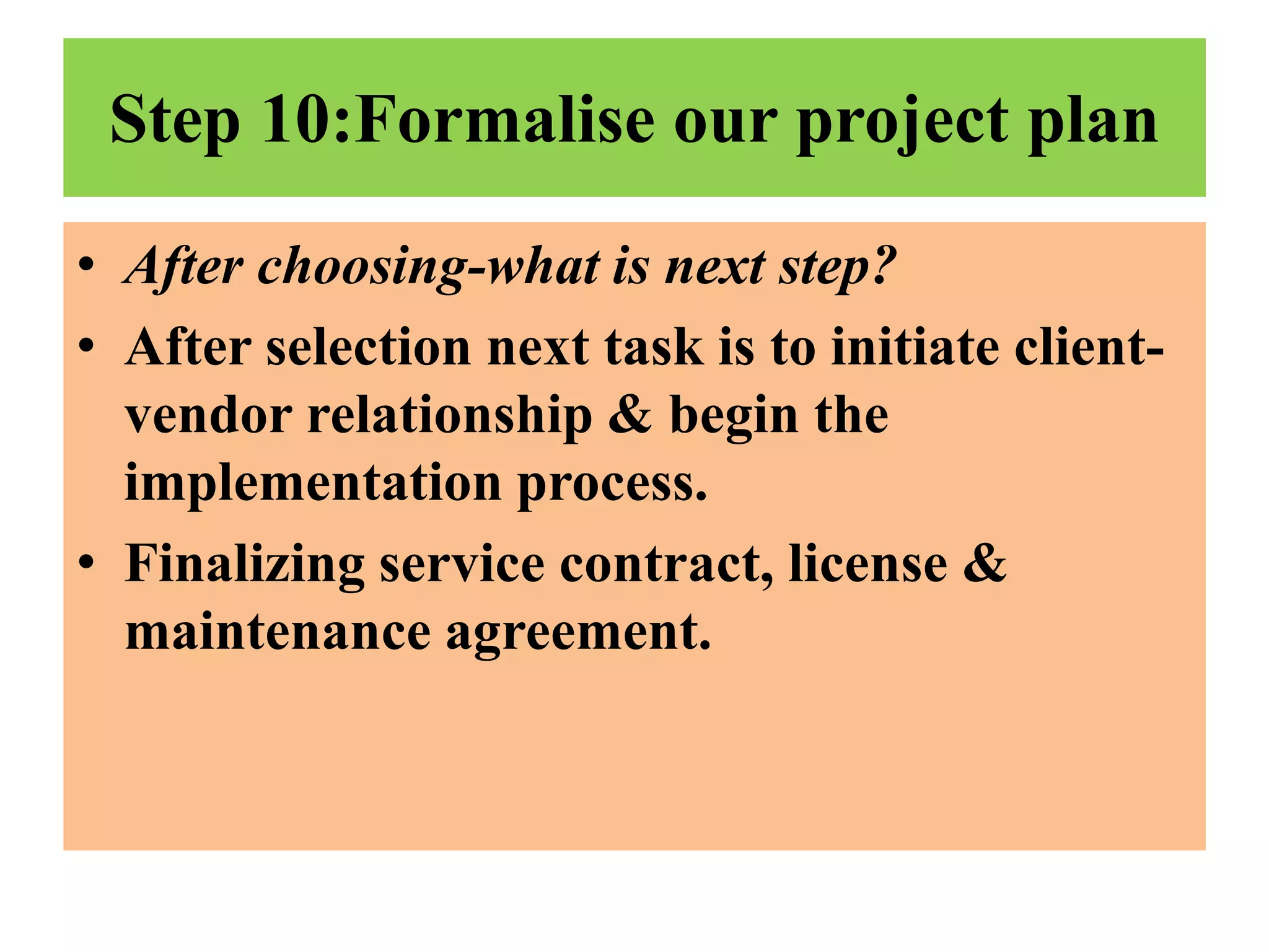 Erp selection steps | PPTX