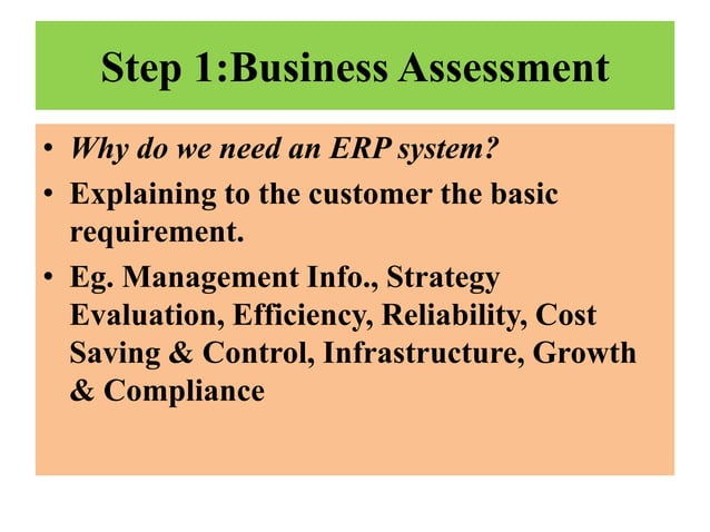 Erp selection steps | PPTX