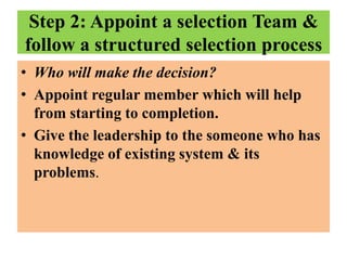 Erp selection steps | PPTX