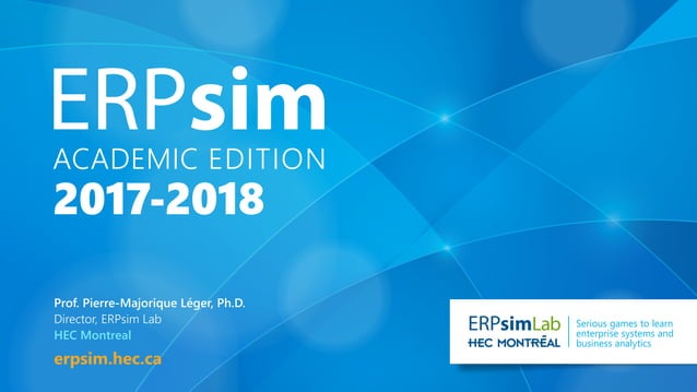 ERPsim Academic Version 2017-18 : Tokyo Conference at SAP Japan | PDF ...