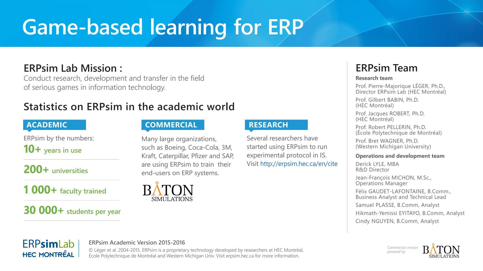 ERPsim Plenary Presentation at 19th SAP Academic Conference Americas | PDF