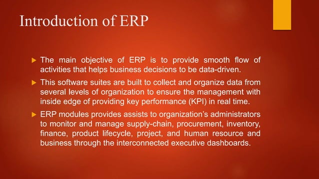 Erp slides | PPTX