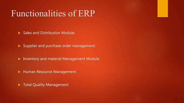Erp slides | PPTX
