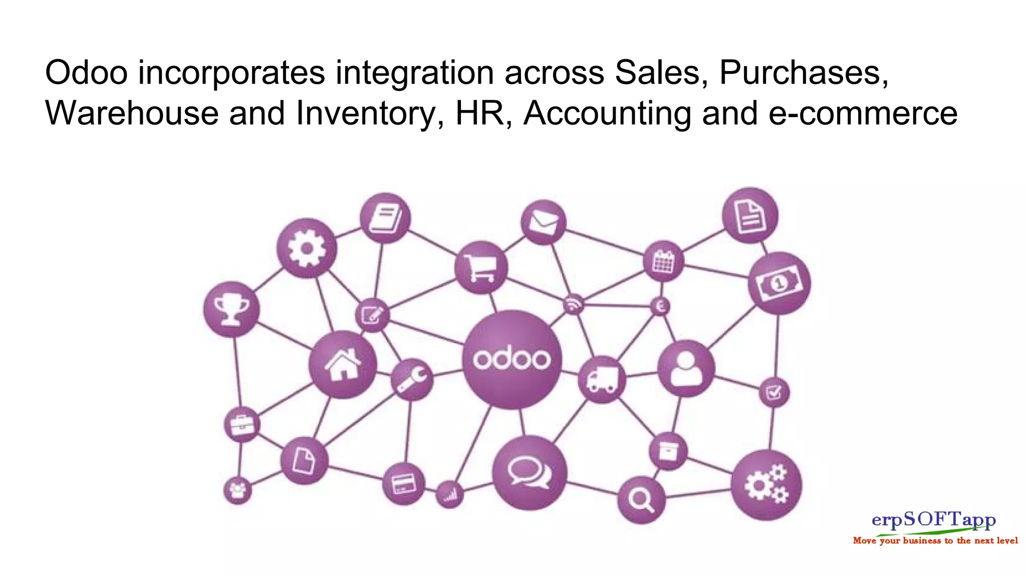 erpSOFTapp Odoo ERP Business Applications features | PDF