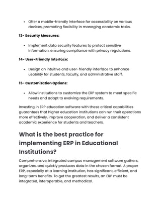 Best ERP Software for Educational Institutes | Education ERP | PDF