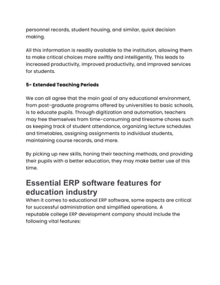Best ERP Software for Educational Institutes | Education ERP | PDF