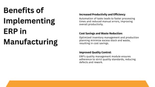 ERP Software For Manufacturing. | PDF