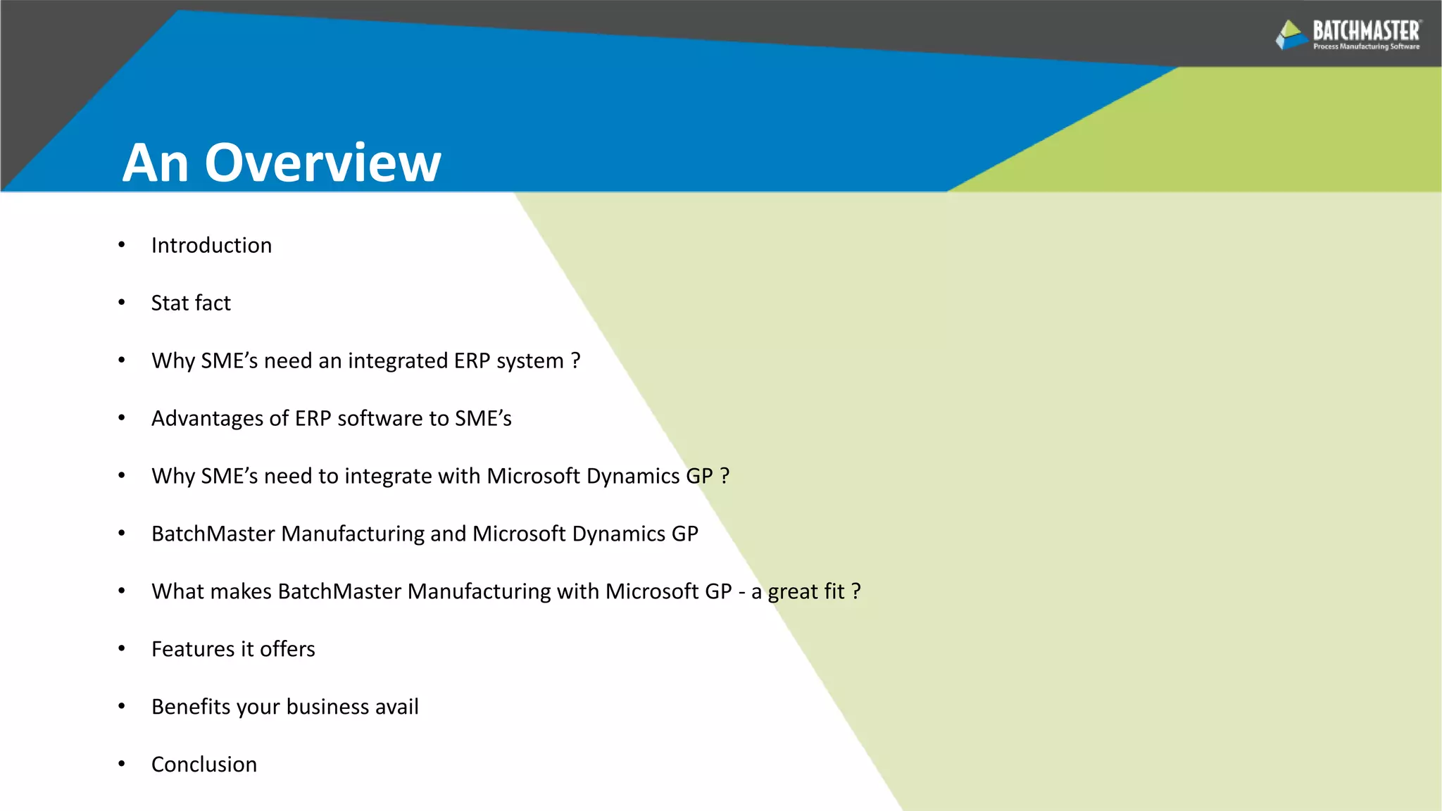 ERP software for small to mid sized manufacturing industries integrated with microsoft dynamics ...
