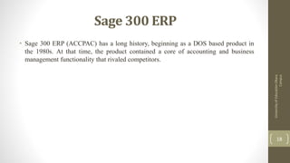 ERP Software Packages | PPTX