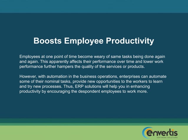 5 Compelling Reasons To Embrace ERP Automation Technology | PPT