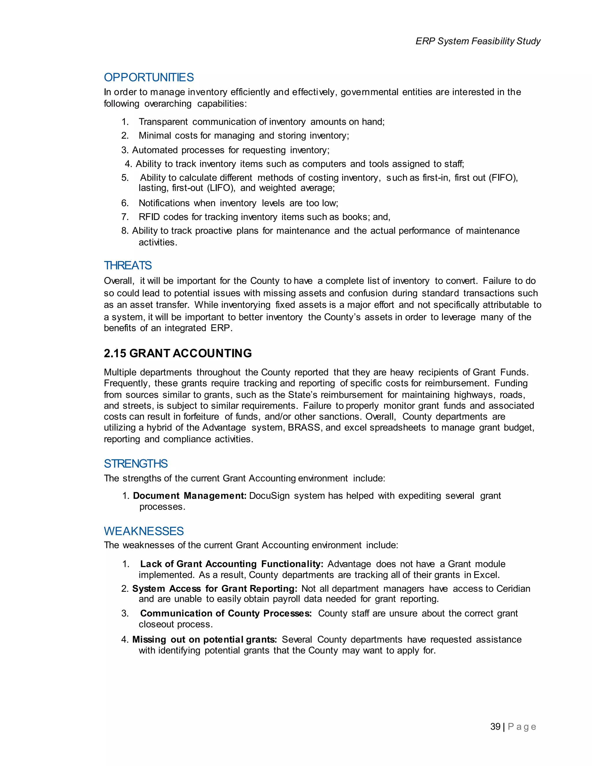 ERP system feasibilityreport_0001 | DOCX
