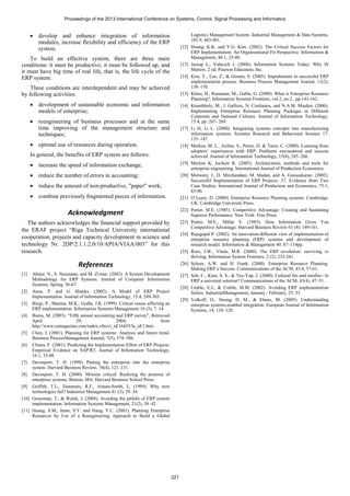 ERP System Implementation Benefits and Economic | PDF