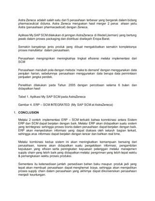 Erp system in supply chain | PDF