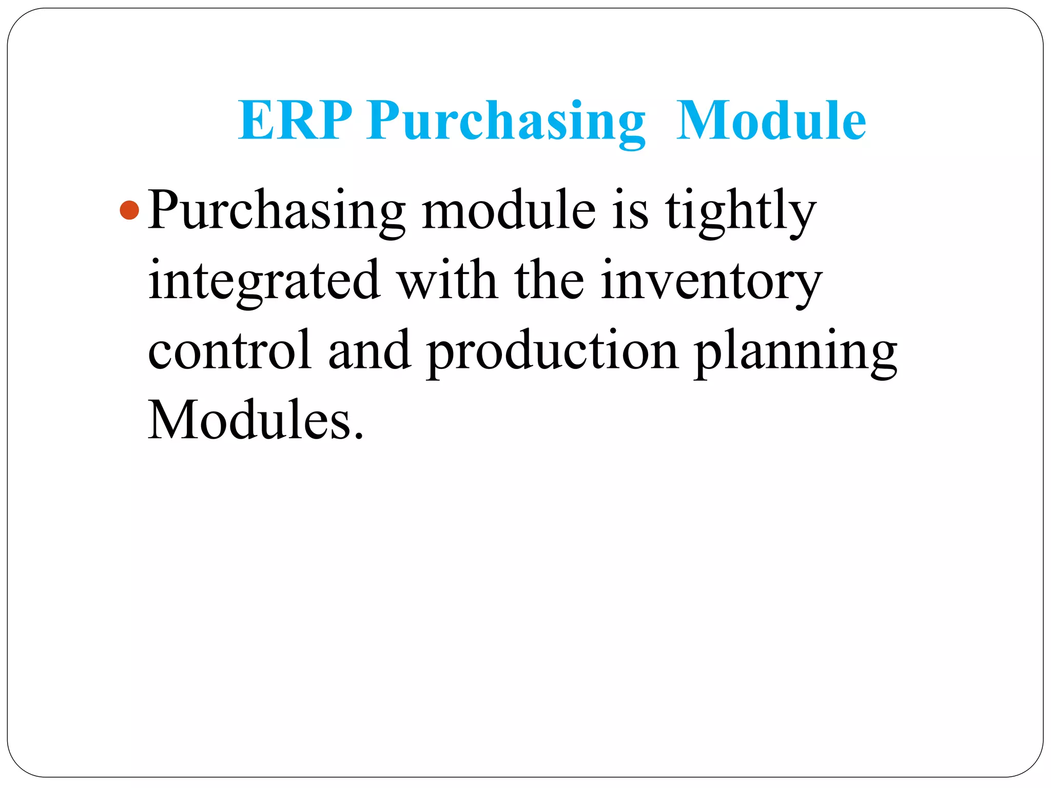 Erp ppt | PPTX