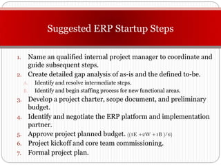ERP: Start The Discussion | PPT | Free Download