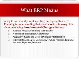 ERP: Start The Discussion | PPT | Free Download