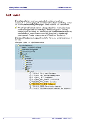 Erptips sap-training-manual-sample-chapter-from-basic-payroll | PDF