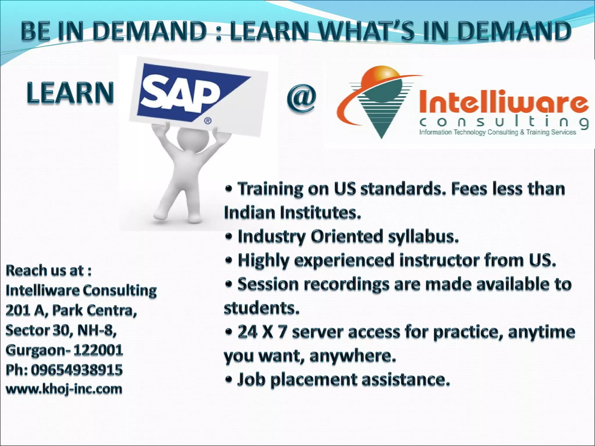 Erp training at intelliware | PPT