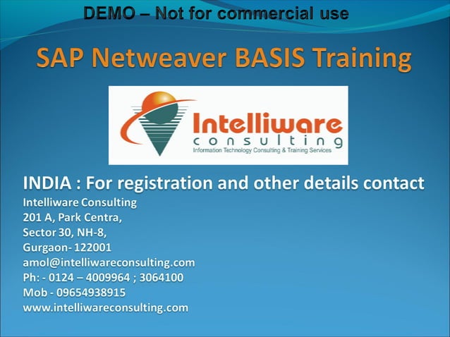 Erp training at intelliware | PPT