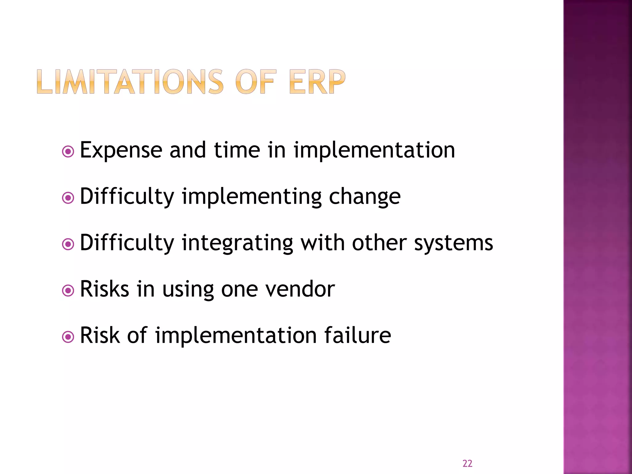 Enterprise Resource planning unit 1 introduction | PPTX