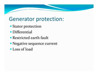 Generator Protection By - Er Rahul Sharma | PDF