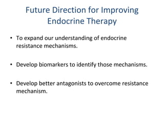 ABC1 - B. Kaufman - Endocrine resistance mechanisms and solutions | PPT