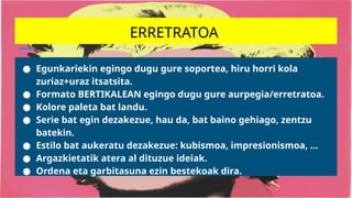 ERRETRATOA ARIKETA 2.EBA PINTURA irakasgaia | PPT