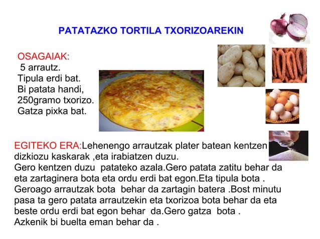 Errezetak | PPT | Free Download