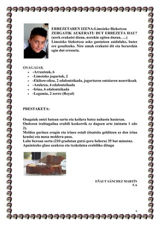 Errezetak | PDF