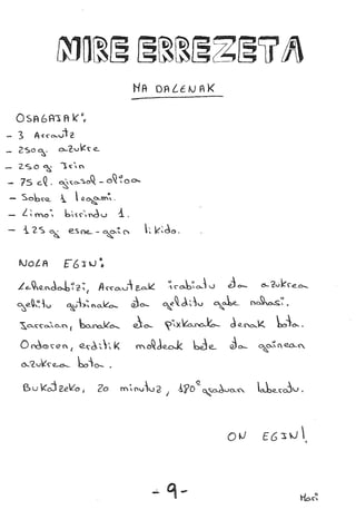 Errezeta liburua | PDF