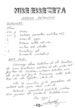 Errezeta liburua | PDF