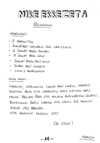 Errezeta liburua | PDF