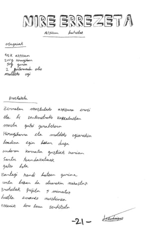 Errezeta liburua | PDF