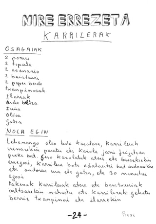 Errezeta liburua | PDF