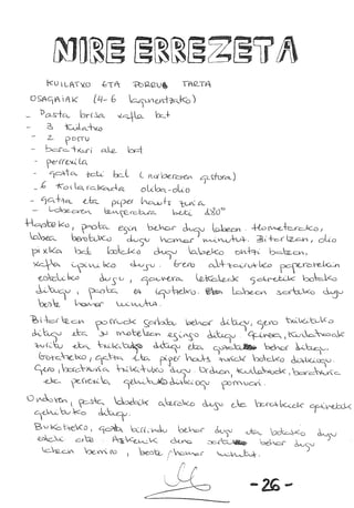 Errezeta liburua | PDF