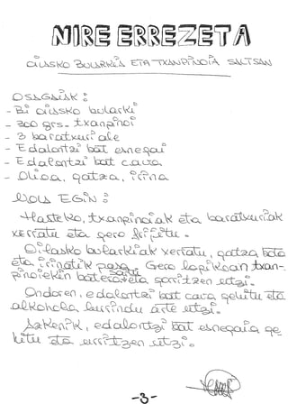 Errezeta liburua | PDF