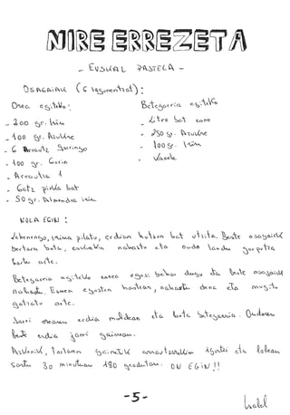 Errezeta liburua | PDF