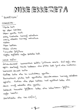 Errezeta liburua | PDF