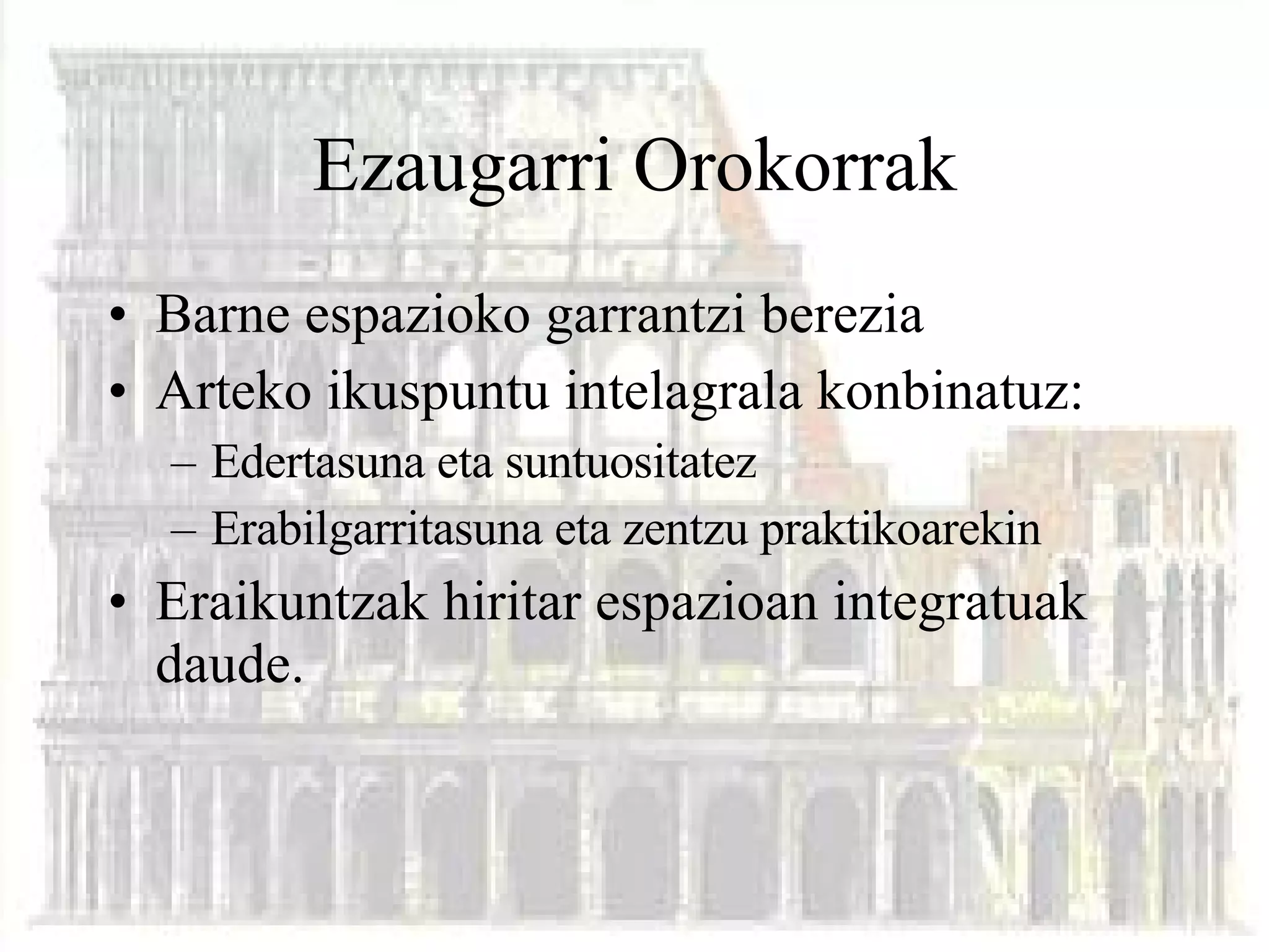 Erromatar Arkitektura | PPT