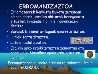 ERROMATAR HISPANIA | PPT
