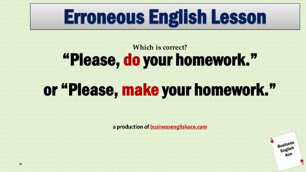 Erroneous English Do Vs Make erroneous-english-do-vs-make