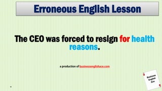 Erroneous English - Prepositions and Nouns | PDF