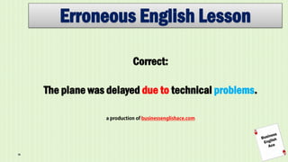 Erroneous English - Prepositions and Nouns | PDF