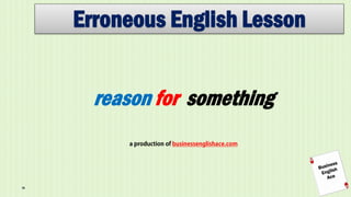 Erroneous English - Prepositions and Nouns | PDF